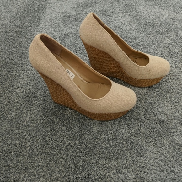 Trash | Shoes | Nude Wicker Wedges | Poshmark